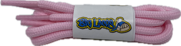 Round Pink Laces - 5mm wide – Big Laces