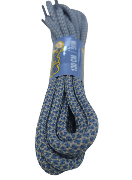 Rope Style Round Blue Grey Laces - 5mm wide – Big Laces