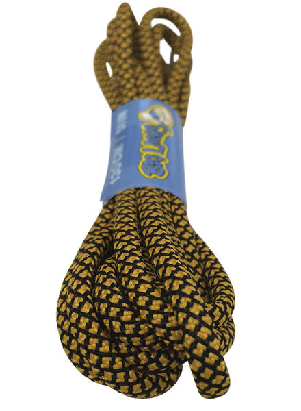 Rope Style Round Orange Black Laces - 5mm wide – Big Laces